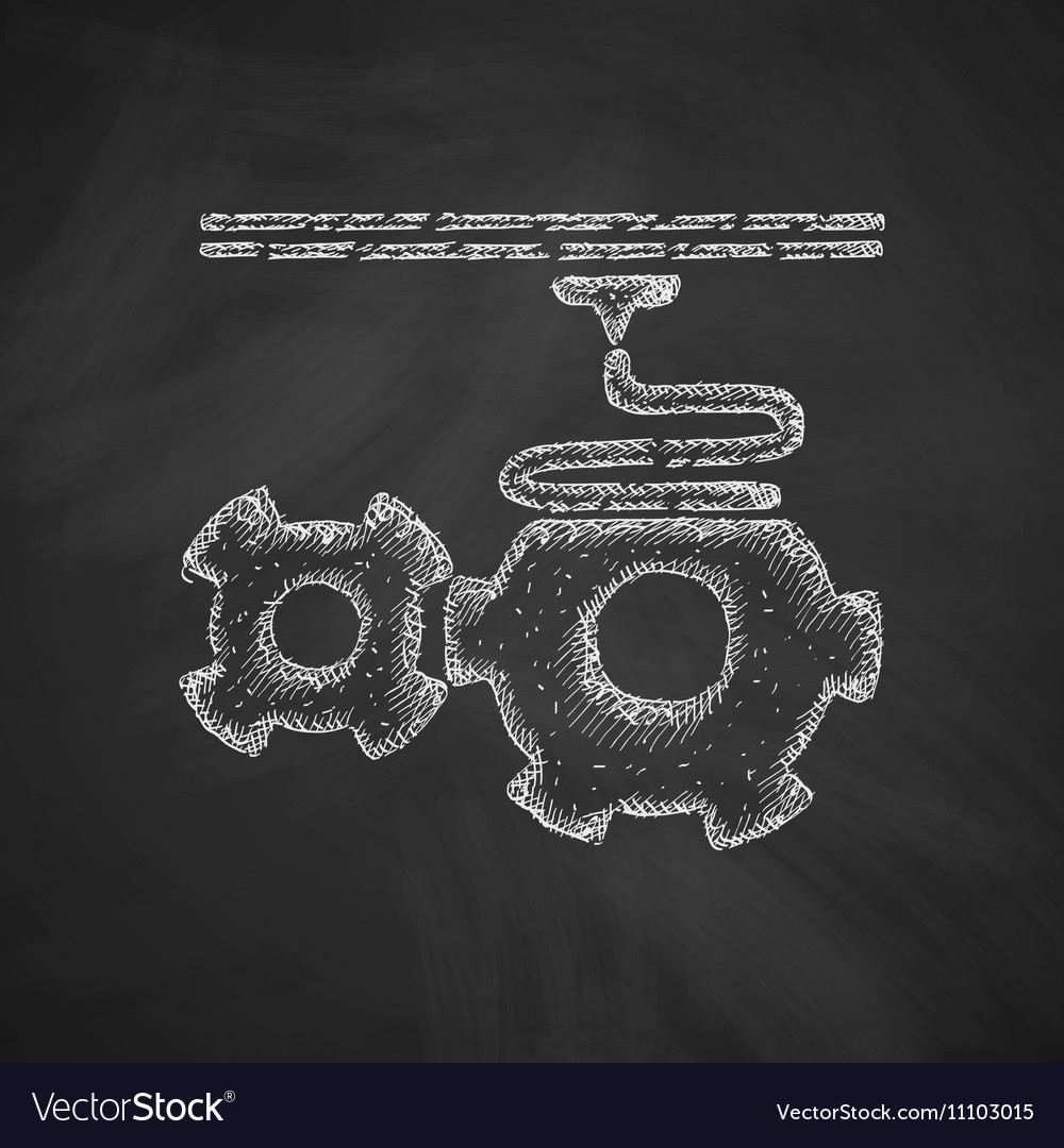 Three d printer icon Royalty Free Vector Image