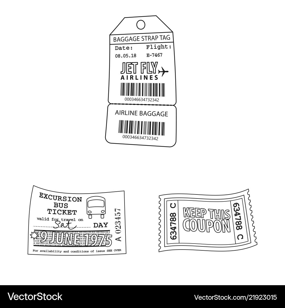 Ticket and admission sign Royalty Free Vector Image