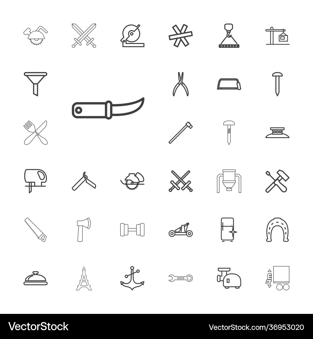 33 steel icons Royalty Free Vector Image - VectorStock
