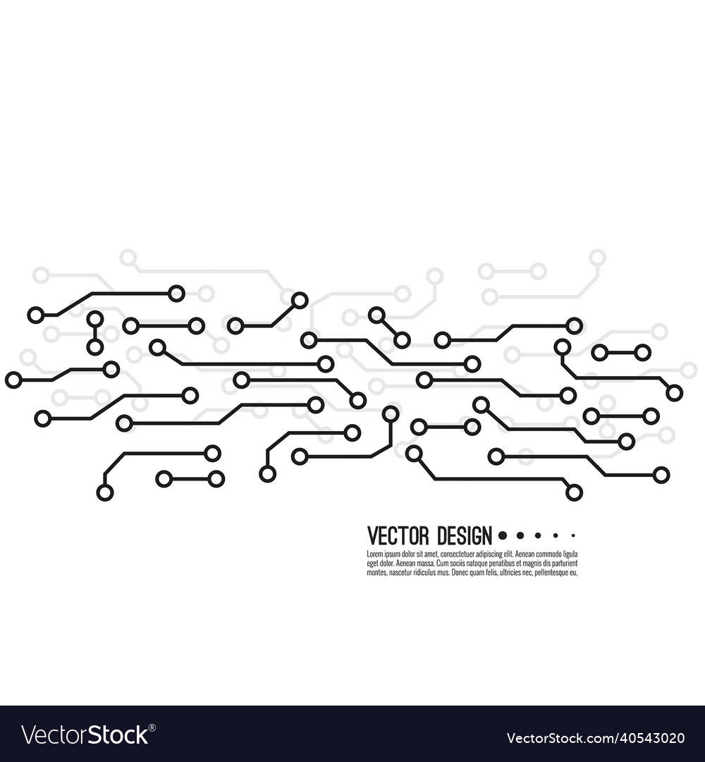 Abstract background with circuit board Royalty Free Vector