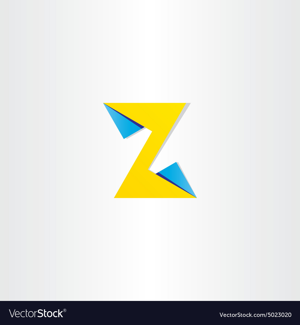 Letter z abstract logotype template Royalty Free Vector