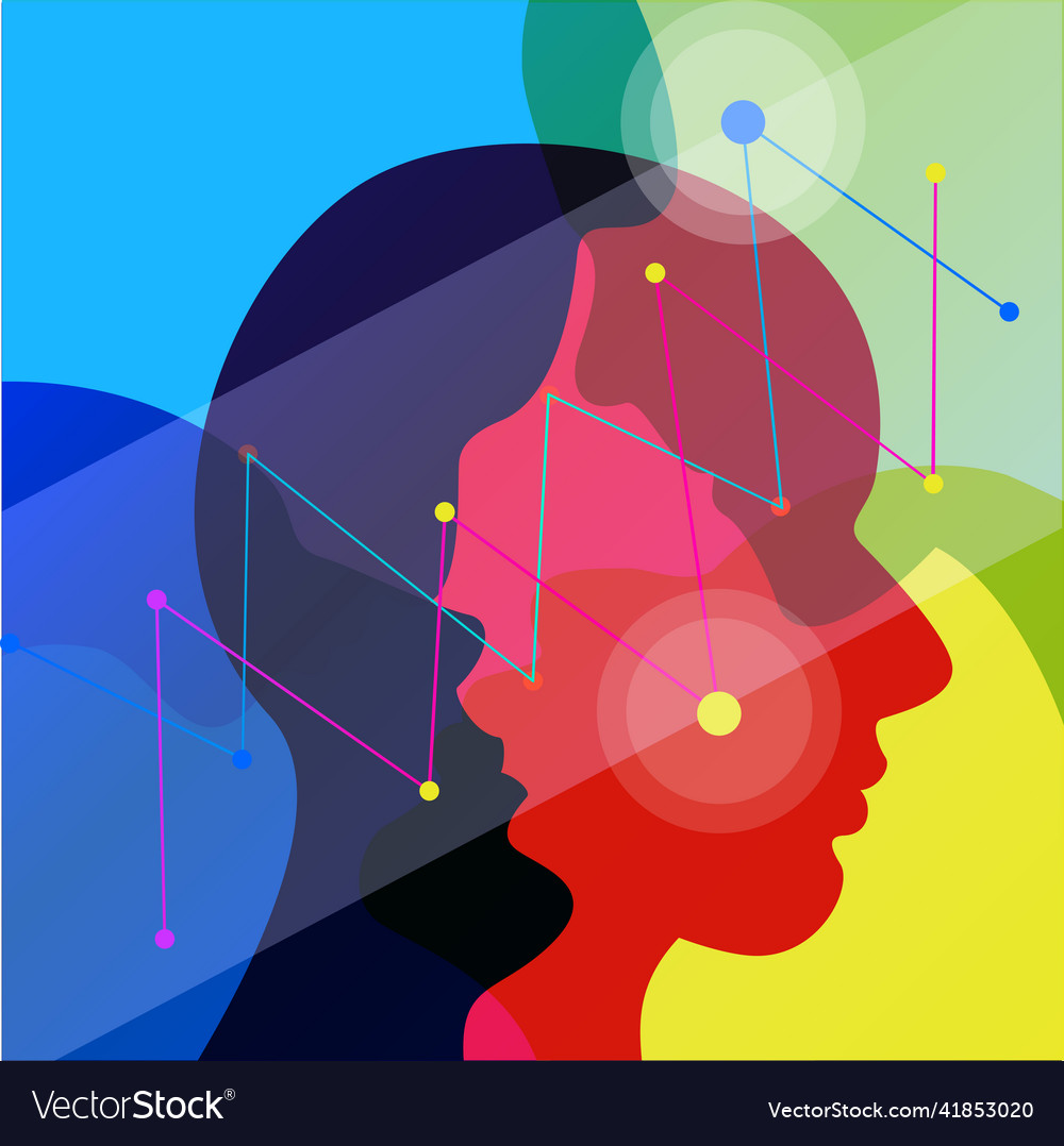 People human concept abstract color background Vector Image