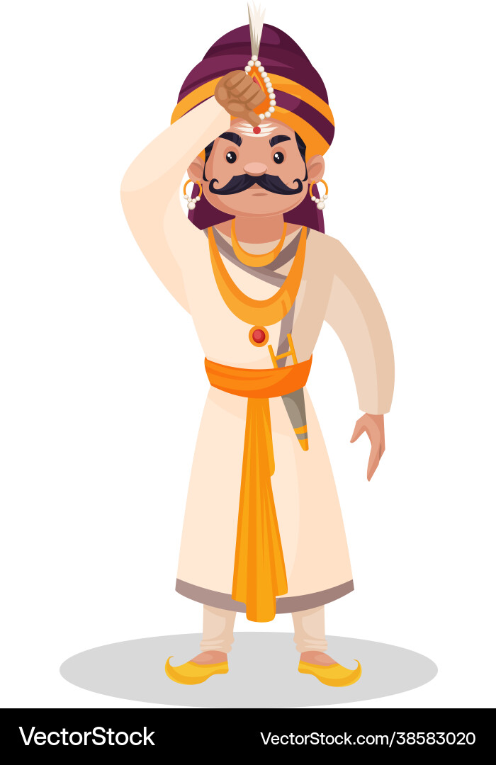 Cartoon Indian King