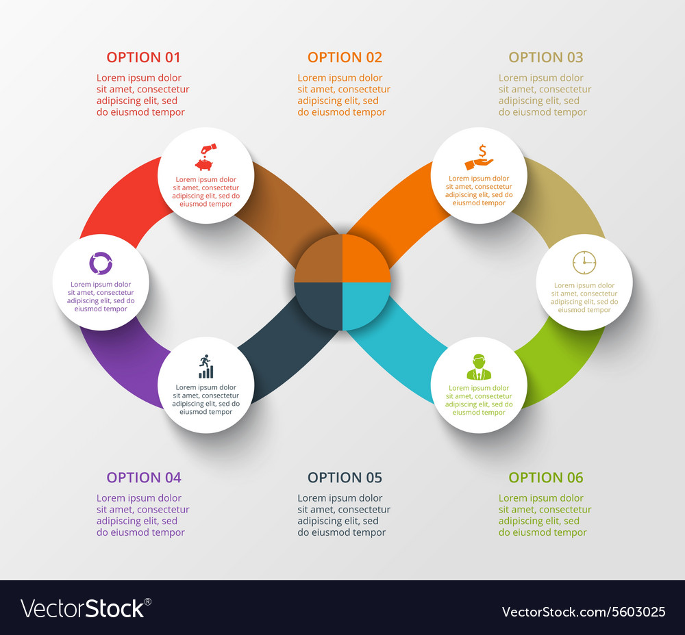 Circle elements for infographic Royalty Free Vector Image