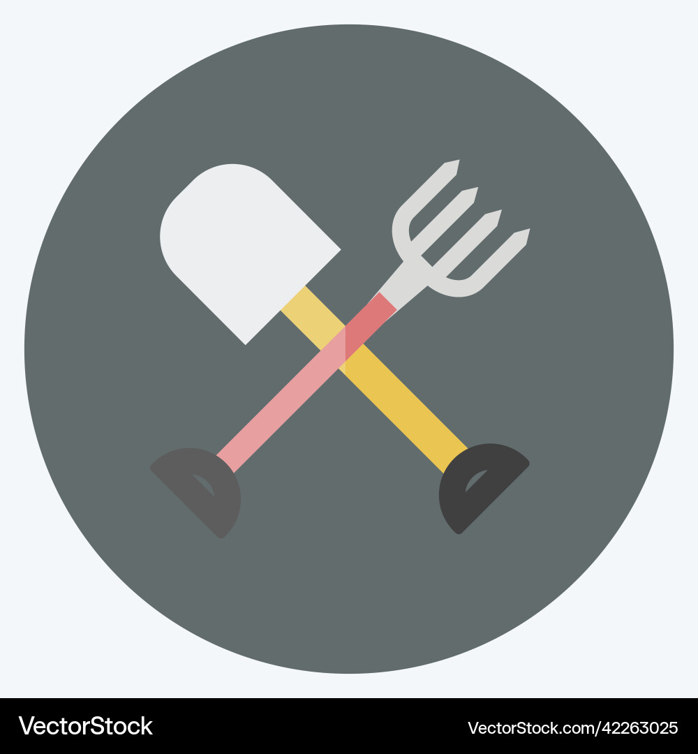Icon farming tools suitable for garden symbol Vector Image