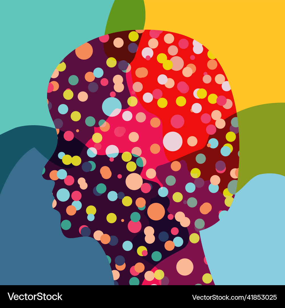 People human concept abstract color background Vector Image