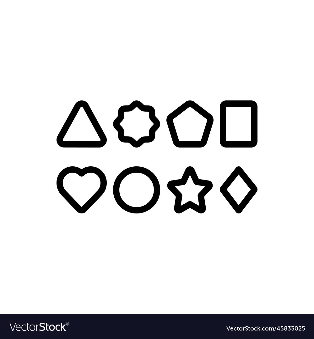 Shapes Royalty Free Vector Image - VectorStock