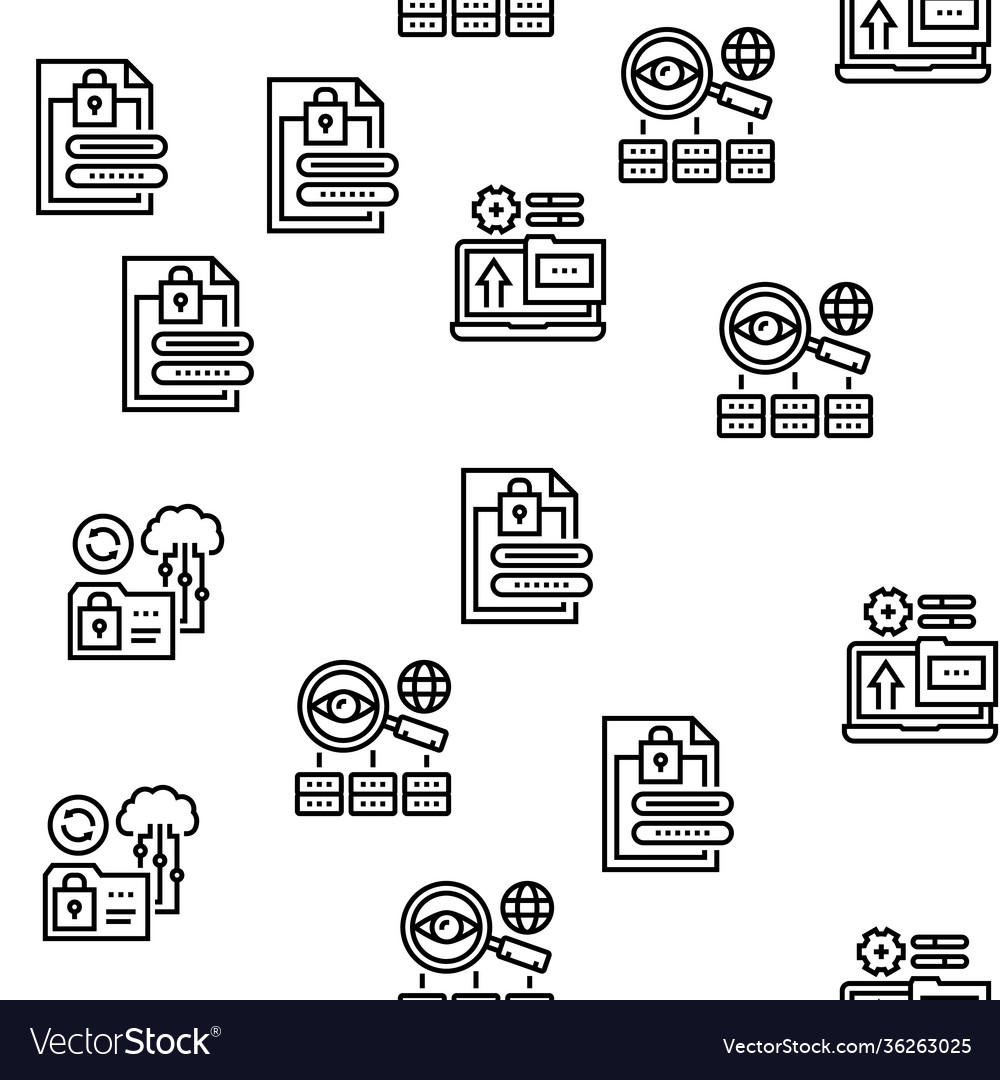 Ssh sftp file transfer protocol icons set Vector Image Ssh sftp file transfer protocol icons set Vector Image