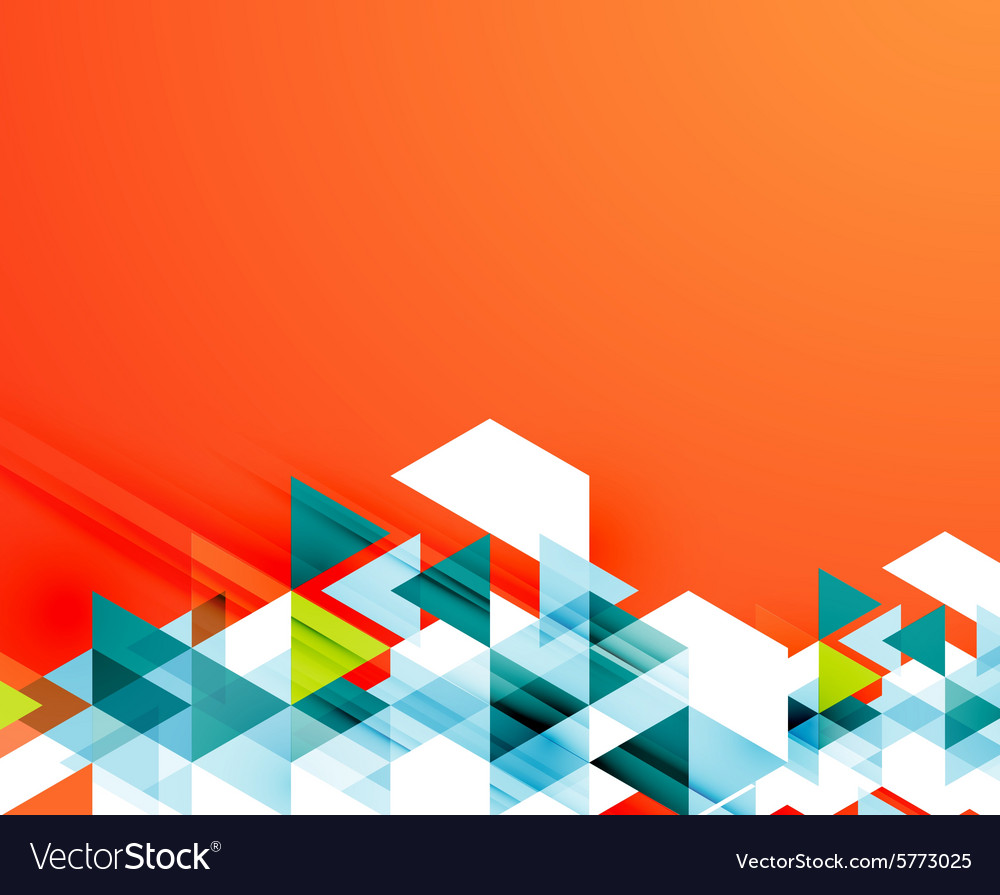 Triangle pattern composition abstract background Vector Image