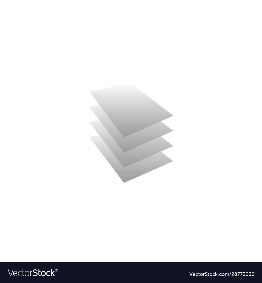 Multiple documents flat black icon isolated Vector Image Multiple documents flat black icon isolated Vector Image