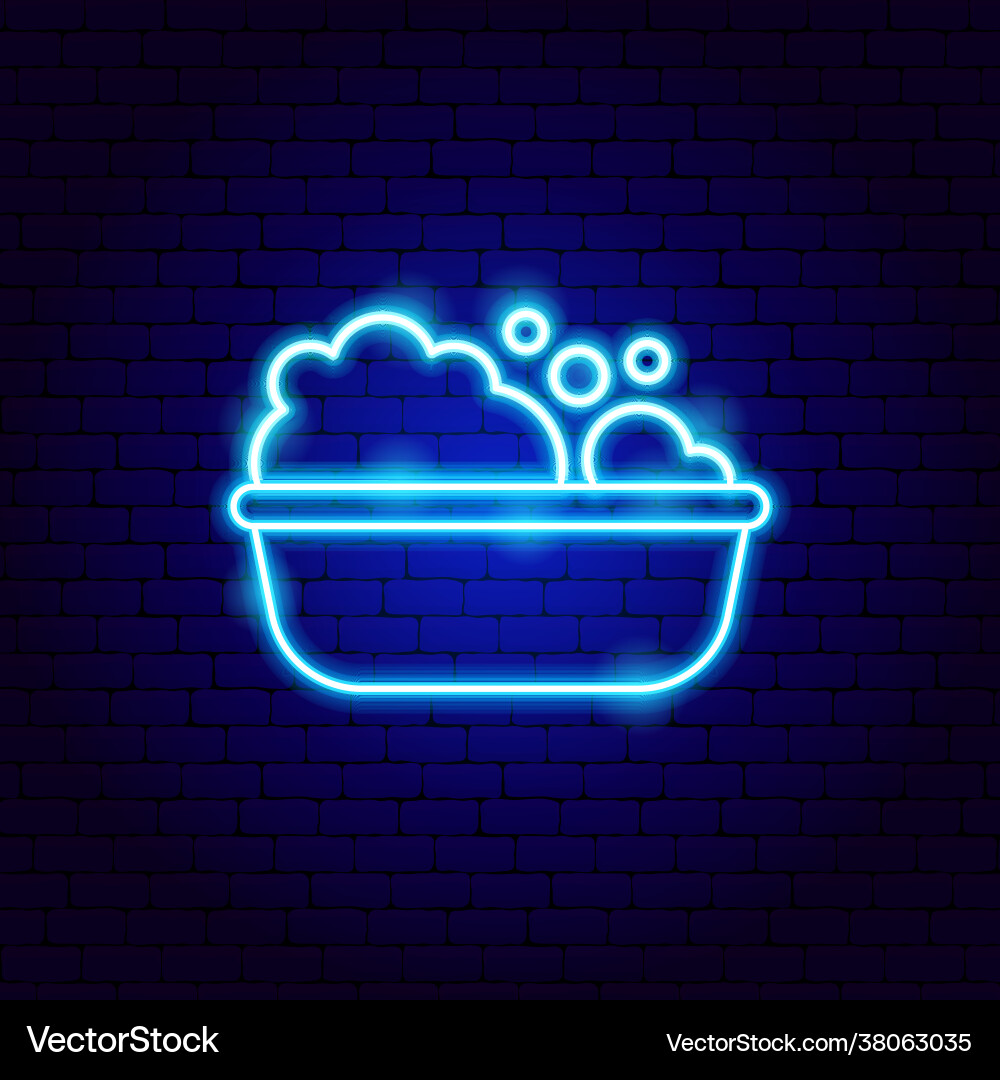Bathroom neon sign Royalty Free Vector Image - VectorStock