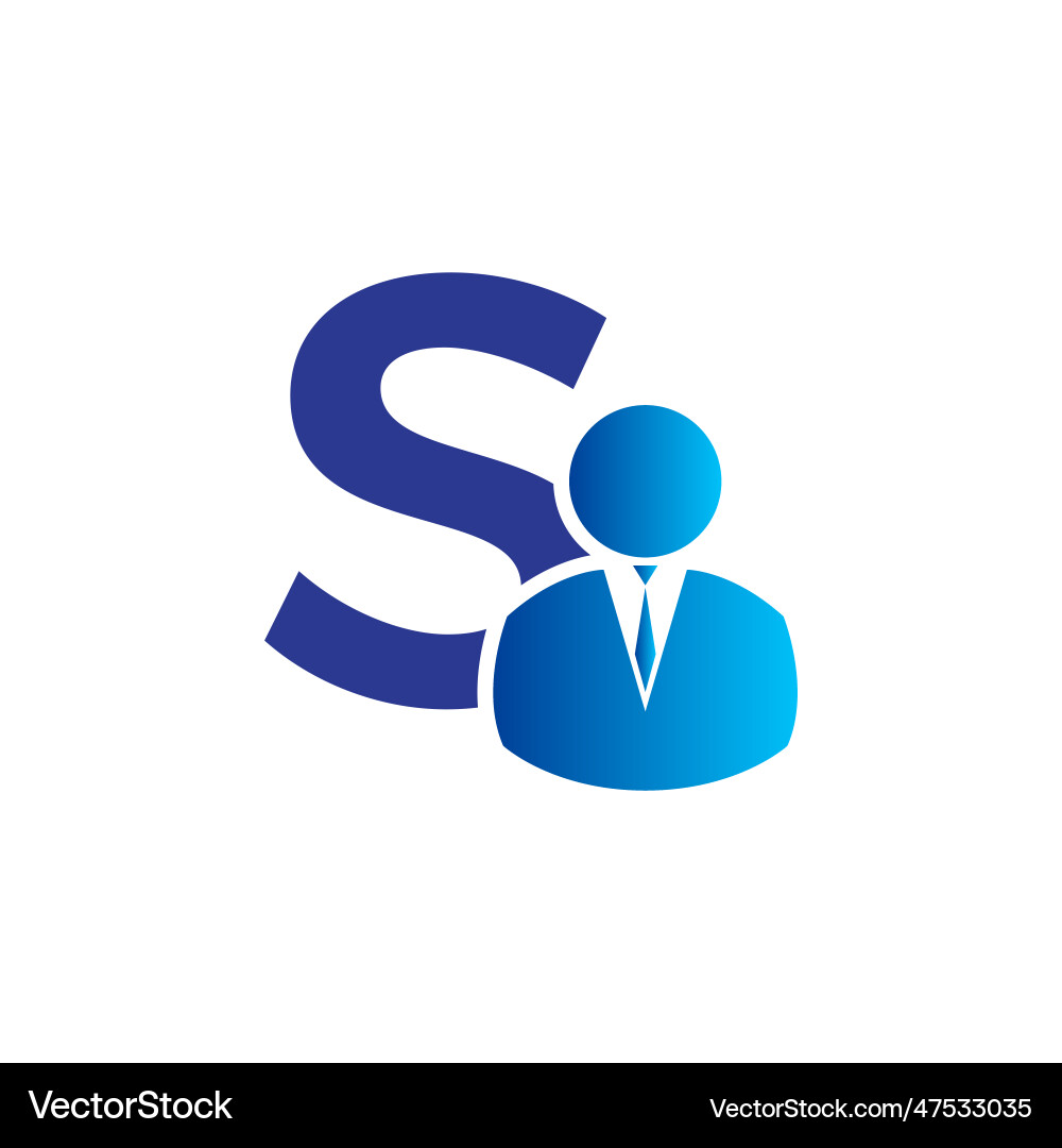 Letter s logo template colorful s Royalty Free Vector Image