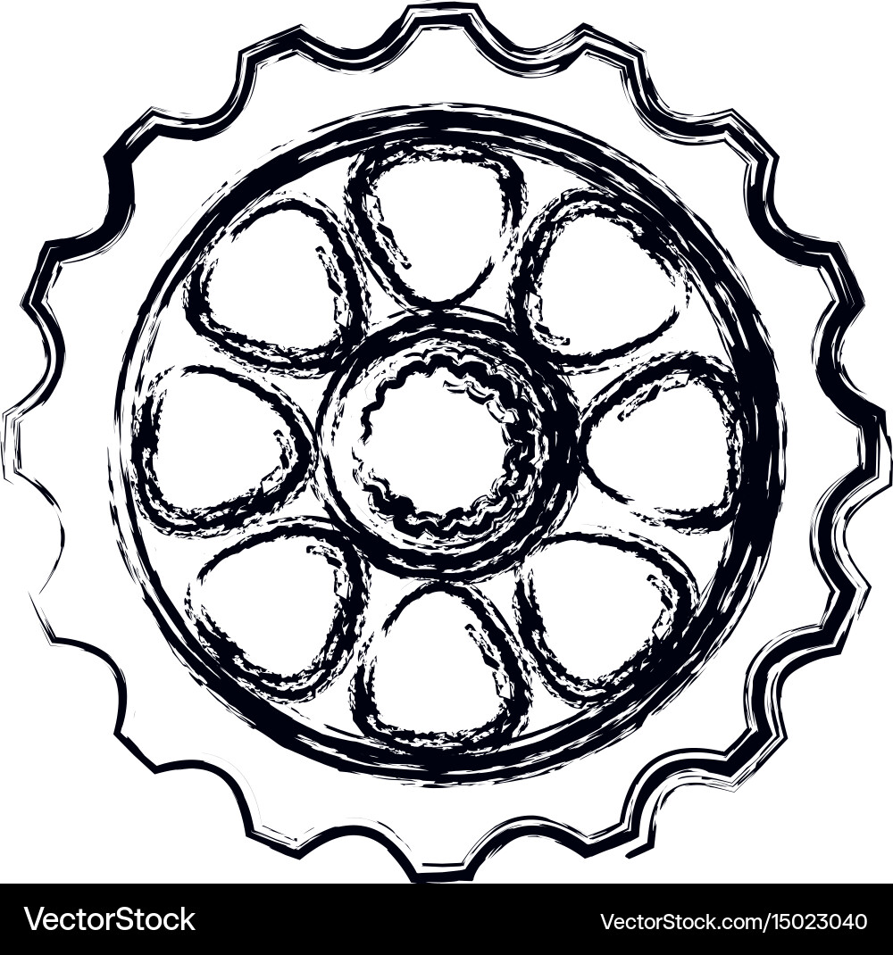 Bike gears design Royalty Free Vector Image - VectorStock
