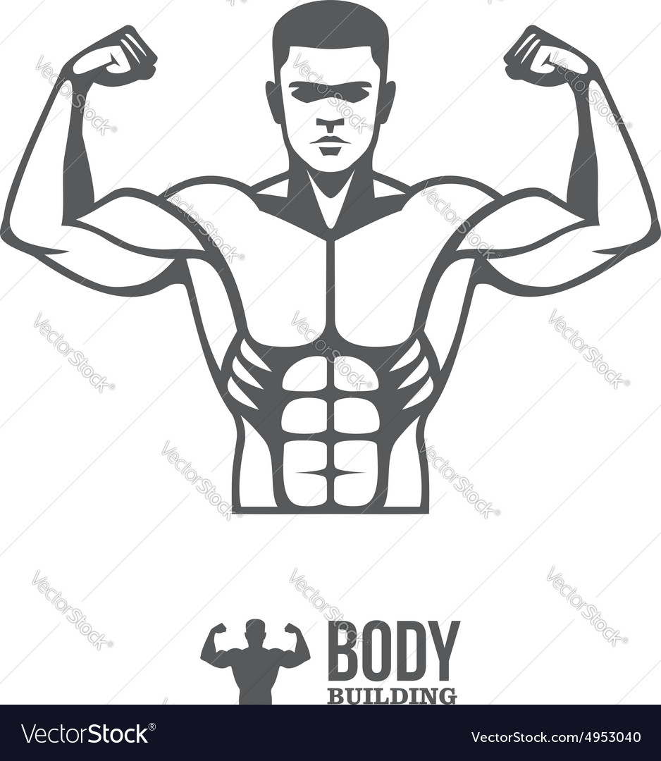 Bodybuilder Royalty Free Vector Image - VectorStock