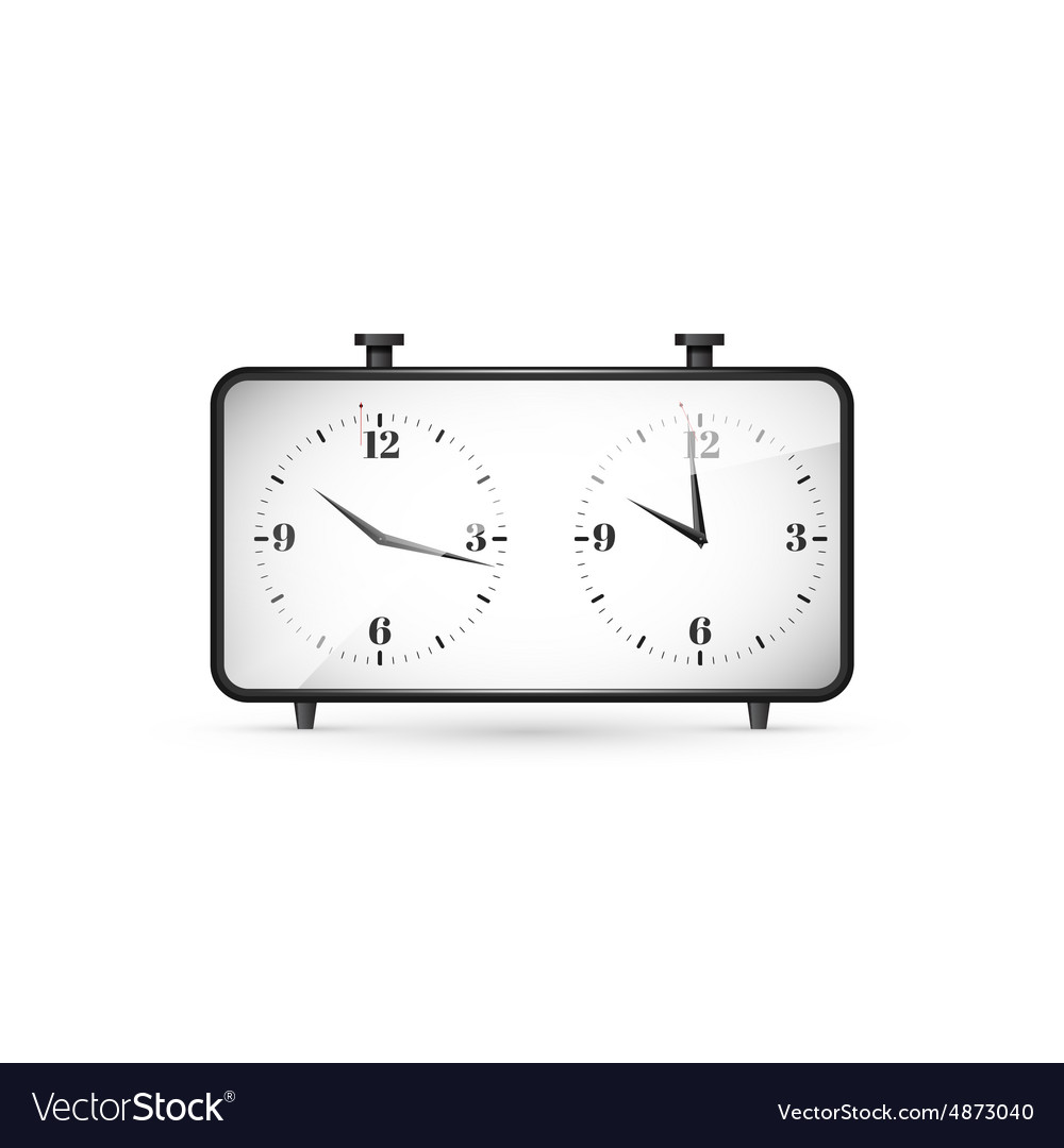 Chess clock Royalty Free Vector Image - VectorStock