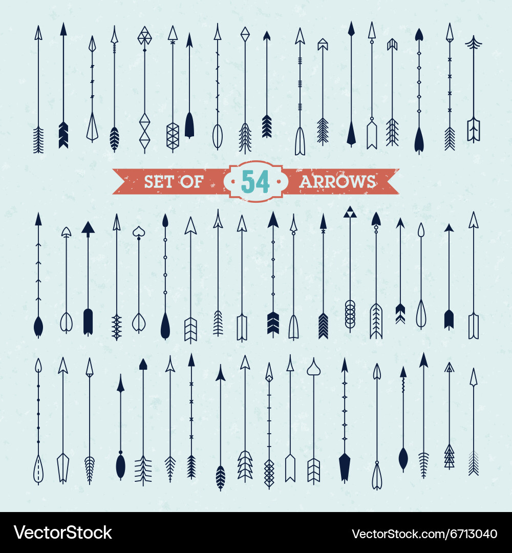 Collection of arrows Royalty Free Vector Image
