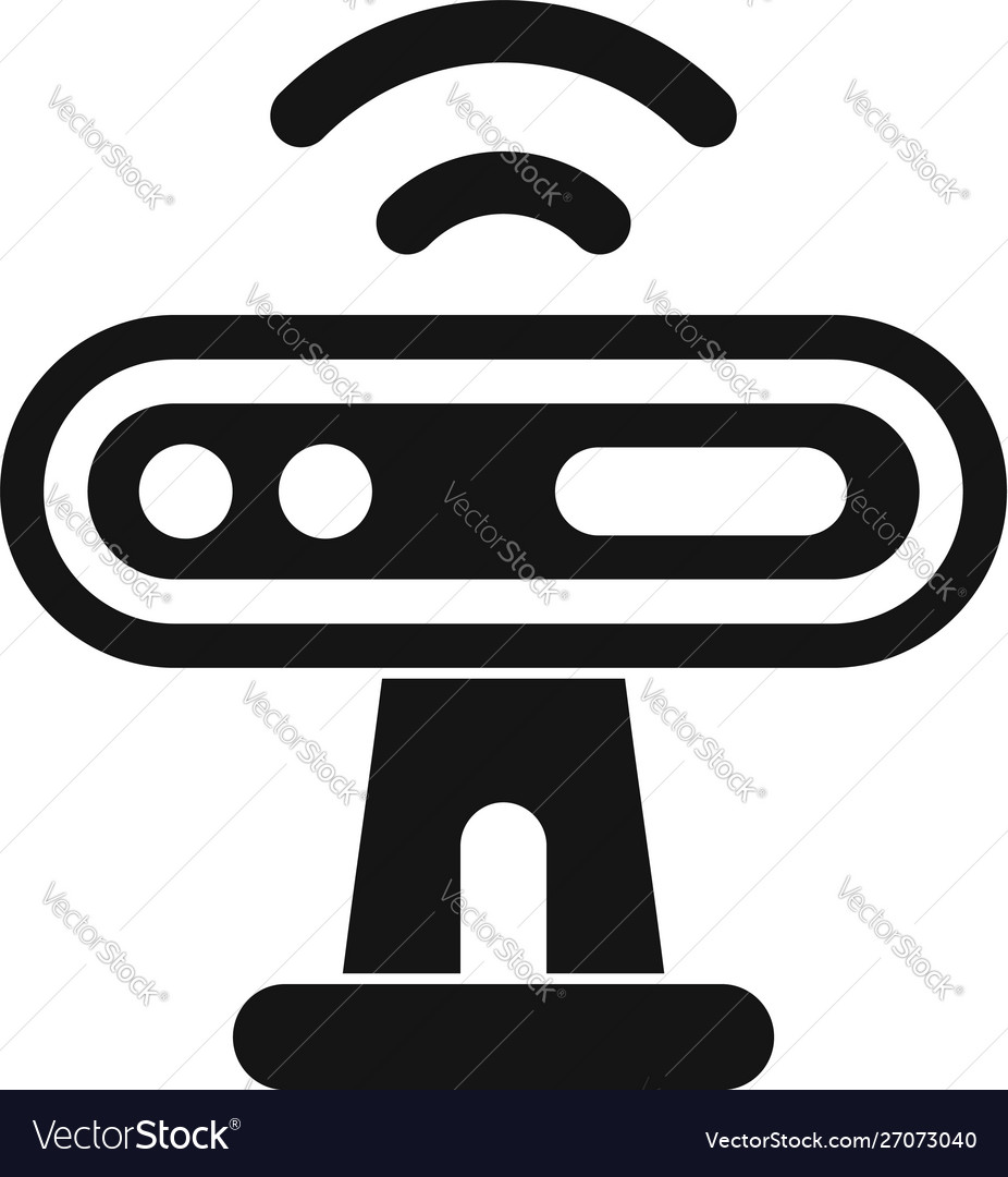 Web camera sensor icon simple style Royalty Free Vector
