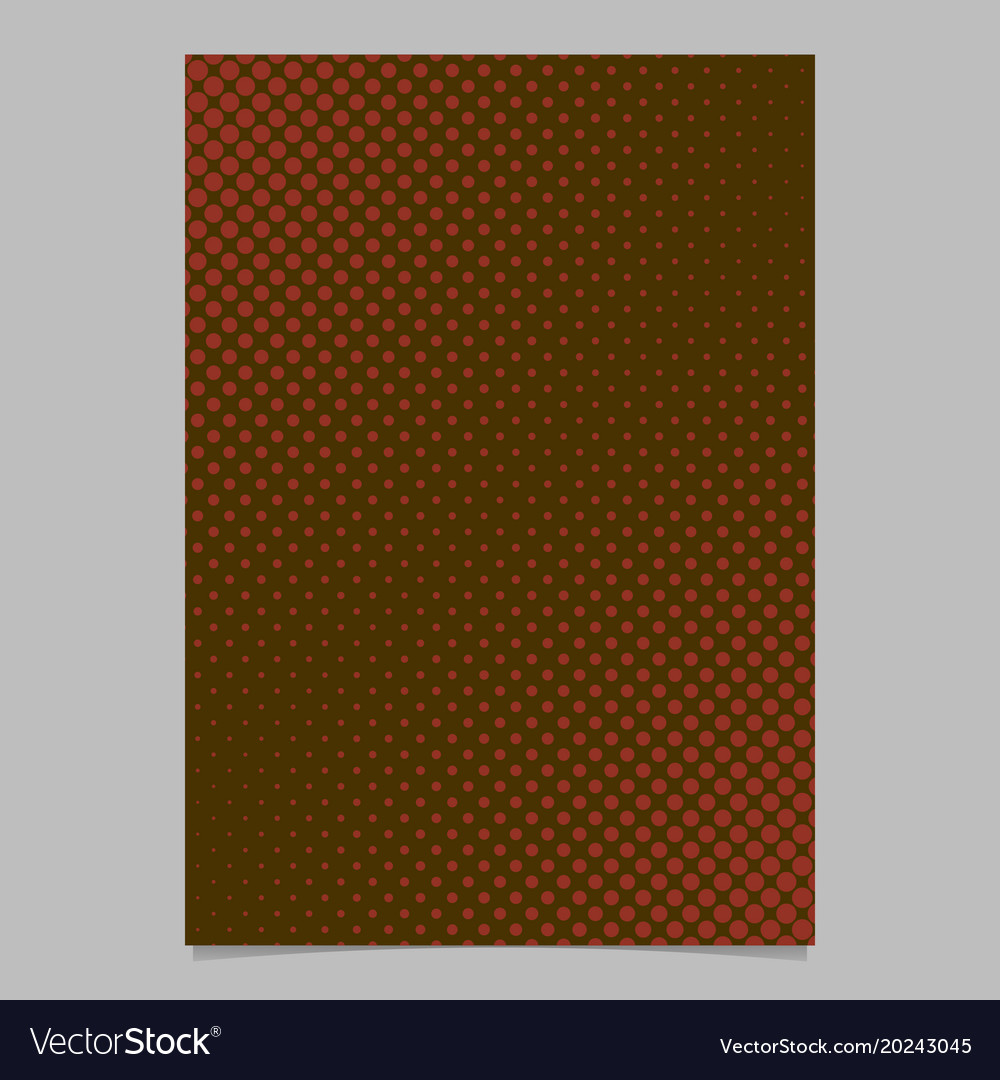 Abstract halftone dot pattern page template Vector Image