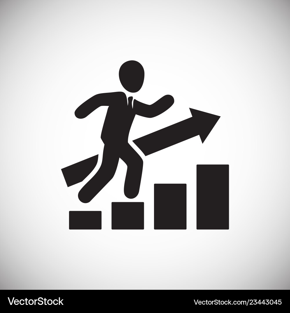 Businessman icon on white background for graphic Vector Image