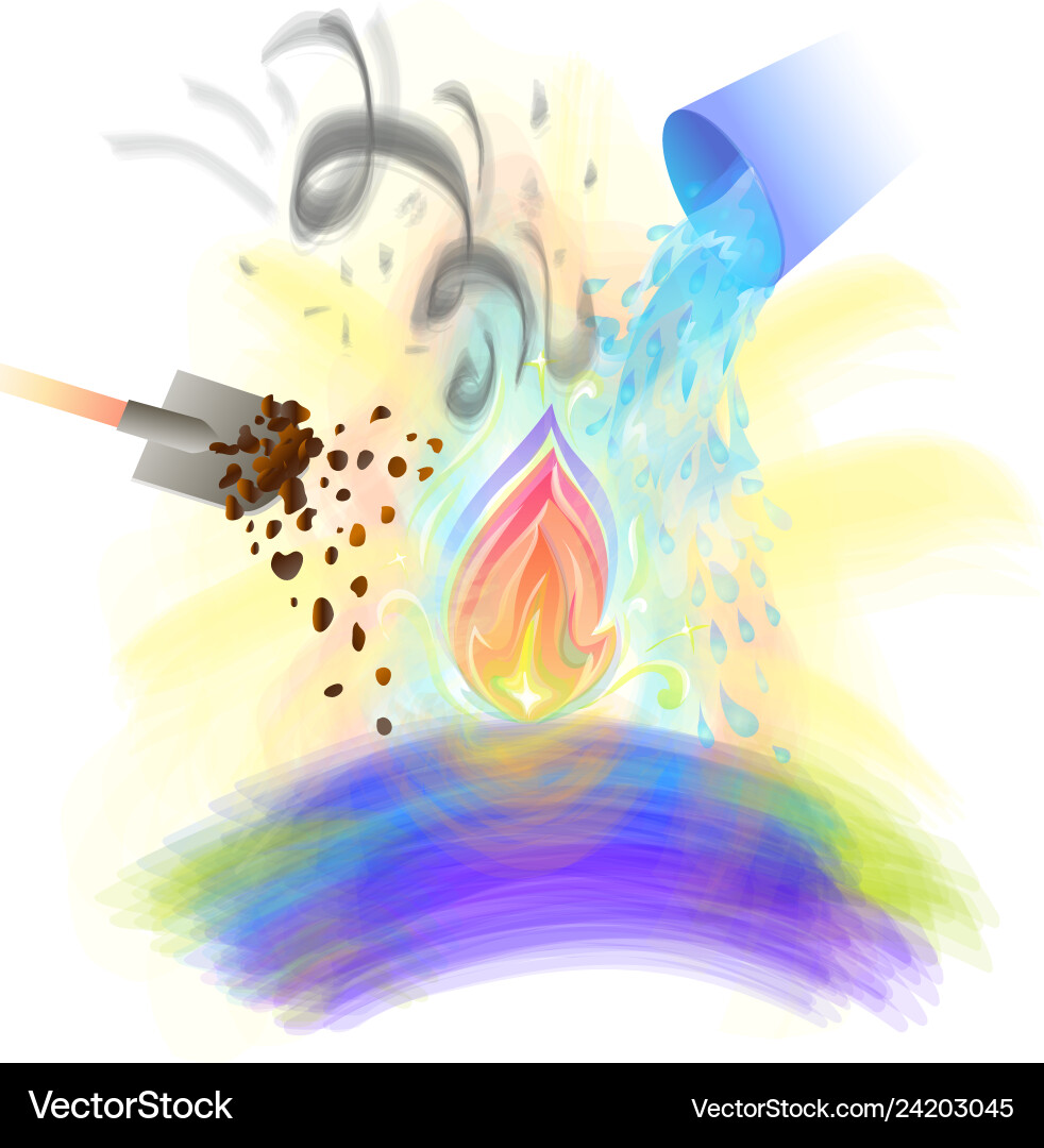 Concept of preserved divine beginning Royalty Free Vector