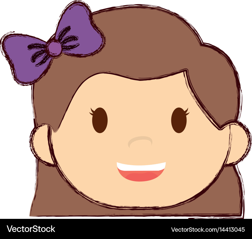 Girl cartoon icon Royalty Free Vector Image - VectorStock