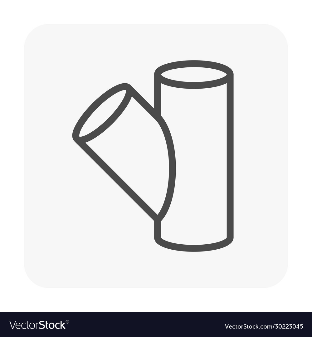 Pipe fitting part Royalty Free Vector Image - VectorStock