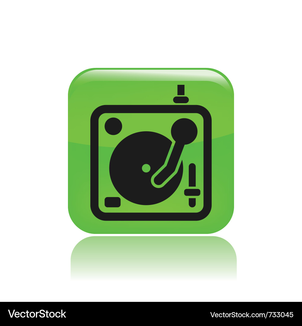 Turntable dj icon Royalty Free Vector Image - VectorStock