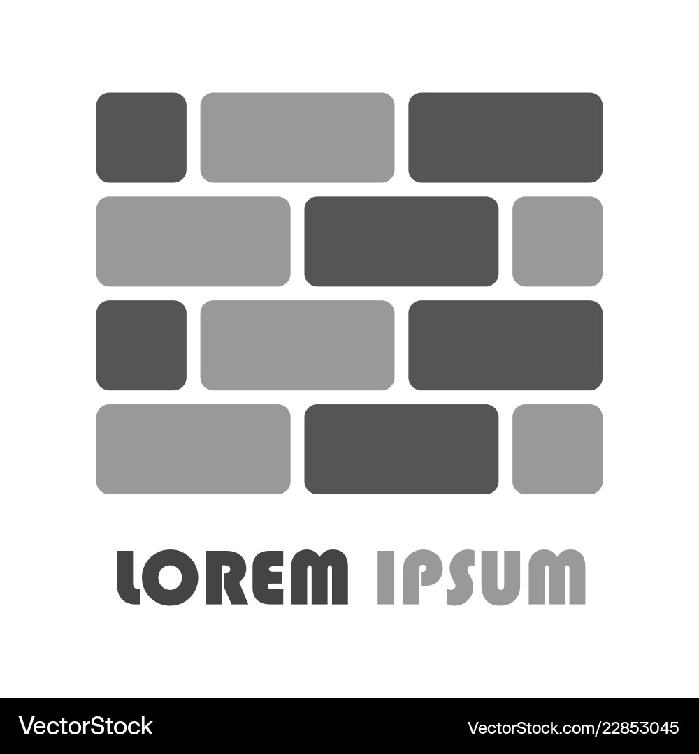 Wall icon in trendy flat style isolated on white Vector Image