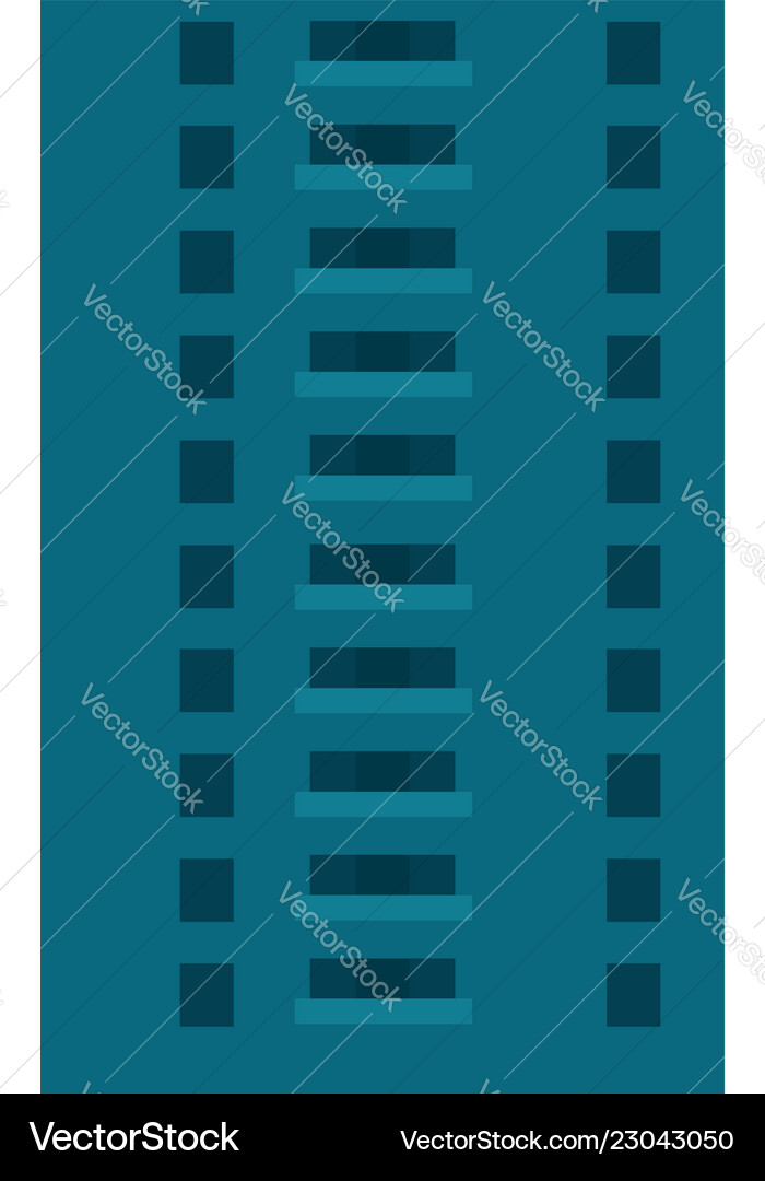 Abandoned city building icon flat style Royalty Free Vector