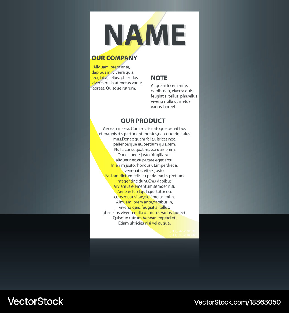 Abstract binder layout white a4 brochure cover Vector Image