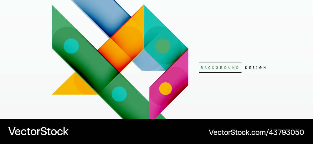 Color overlapping stripes background colorful Vector Image