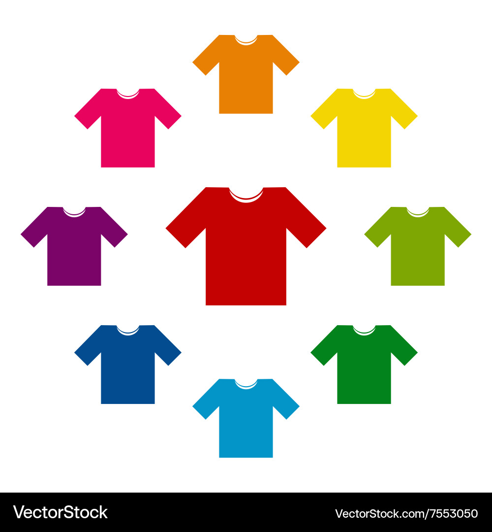 Colorful icons set Royalty Free Vector Image - VectorStock