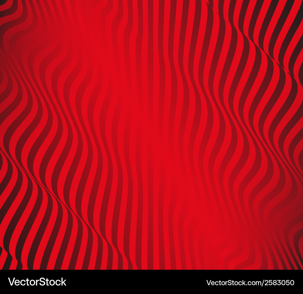 Red background curve line on modern texture patter