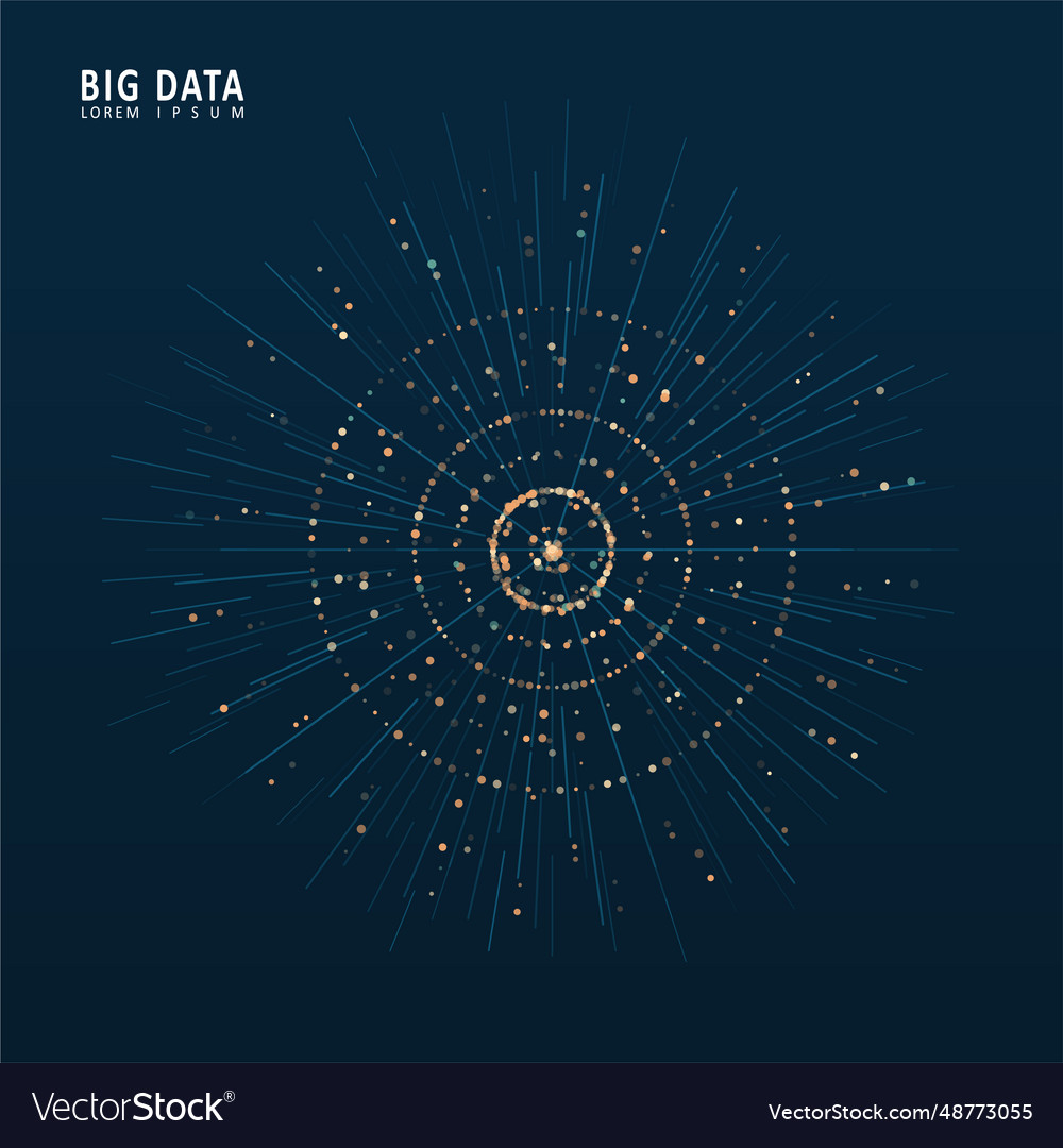 Abstract infographics visualization Royalty Free Vector