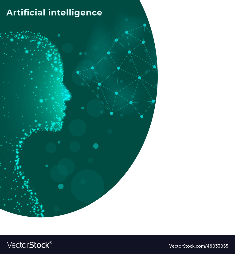 Artificial intelligence background Royalty Free Vector Image