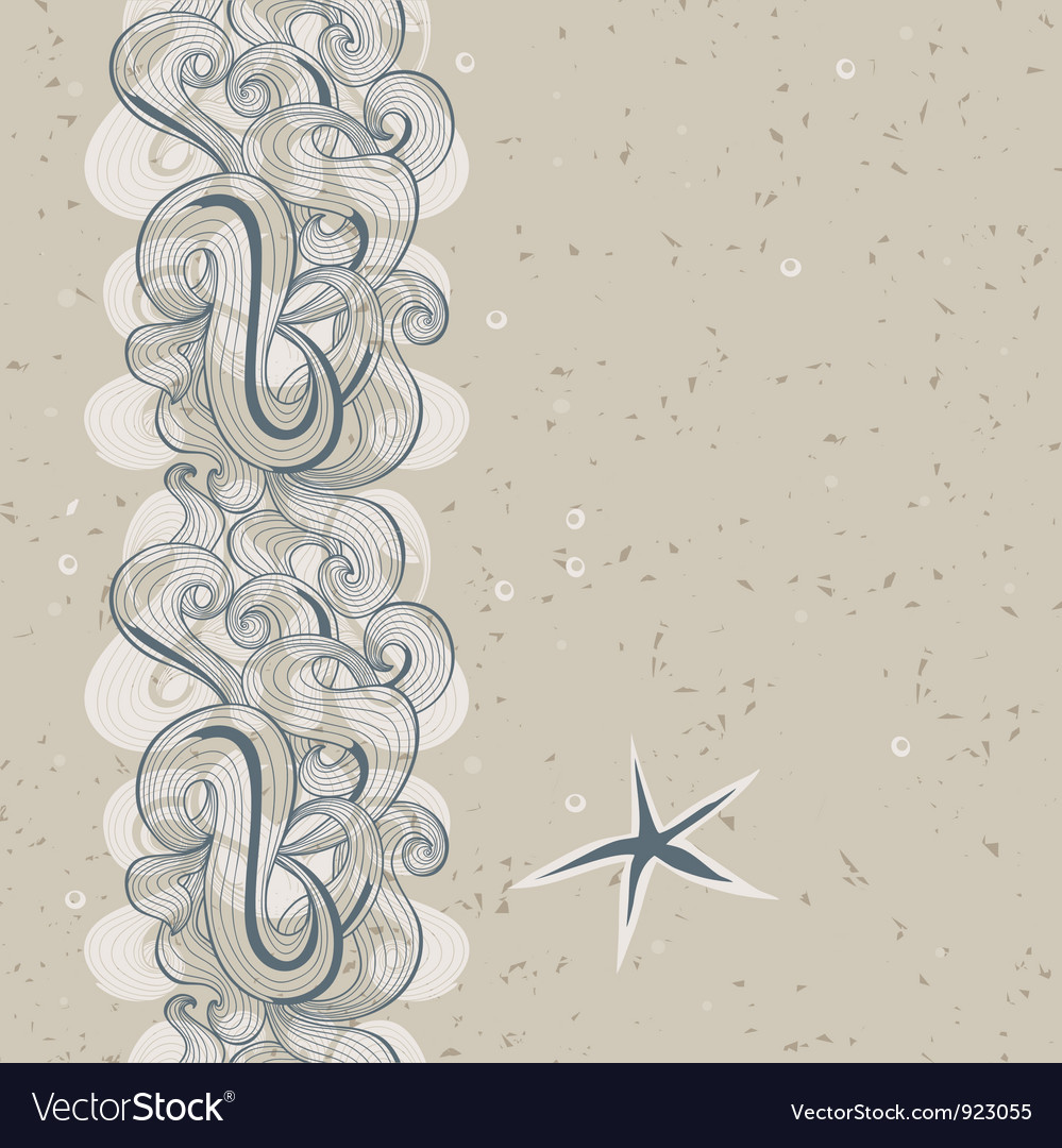 Beach seamless pattern Royalty Free Vector Image