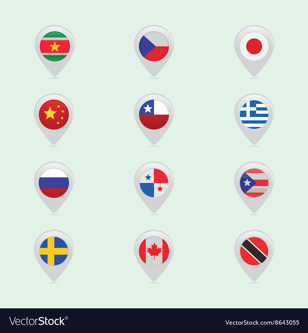 Flags Royalty Free Vector Image - VectorStock
