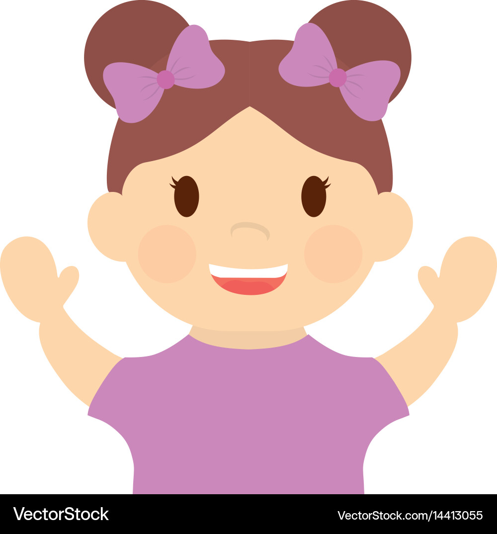 Girl cartoon icon Royalty Free Vector Image - VectorStock