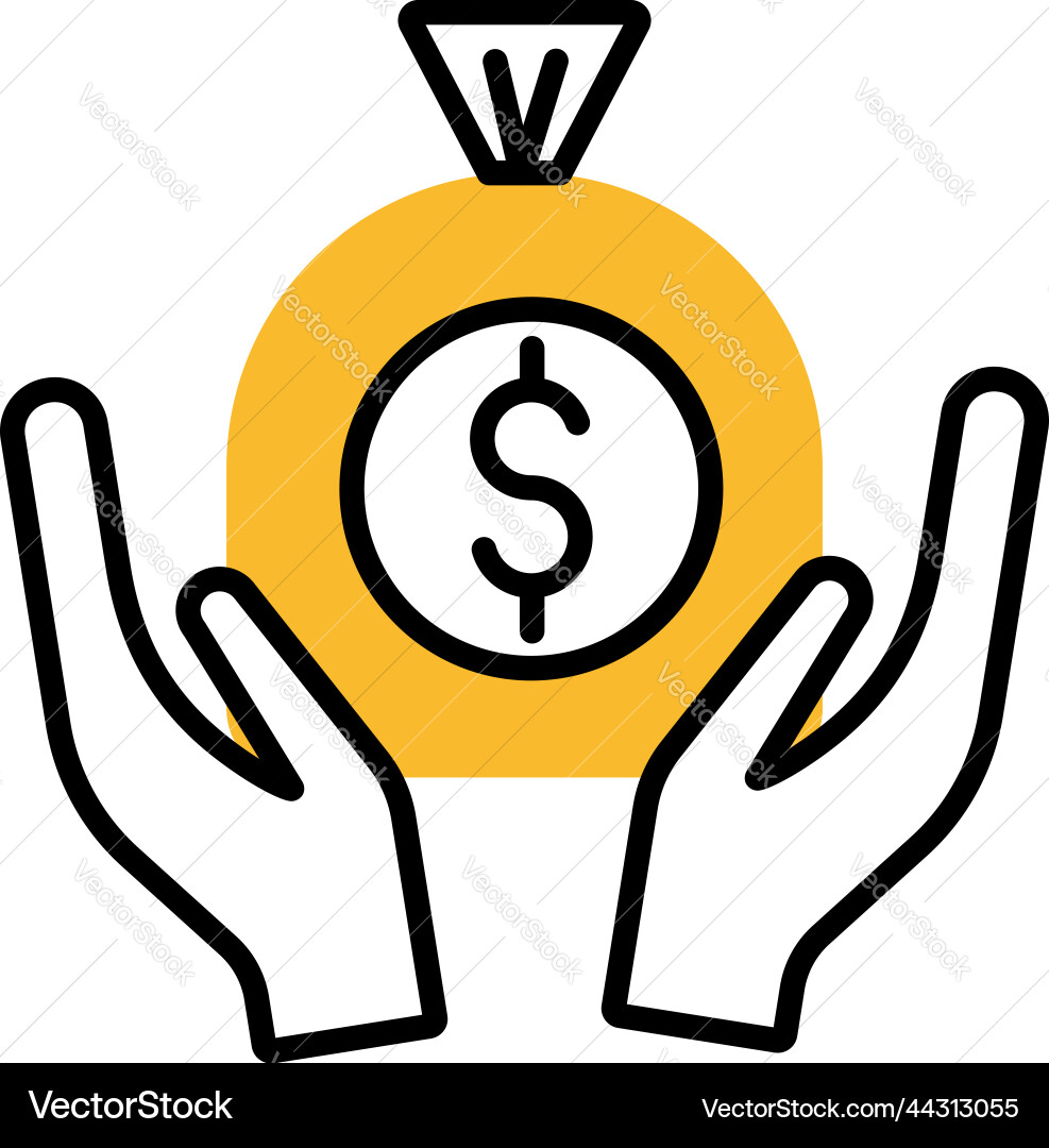 Project menagement finance on a white background Vector Image