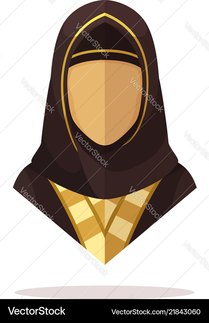 Arabian women avatar Royalty Free Vector Image