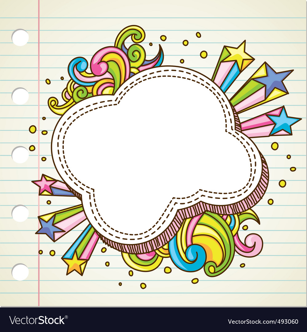 Bubble doodle Royalty Free Vector Image - VectorStock