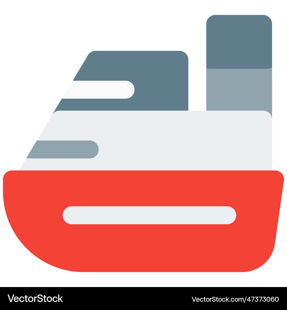 Cruise a large passenger ship Royalty Free Vector Image