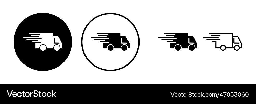 Delivery icon shipping fast icon Royalty Free Vector Image