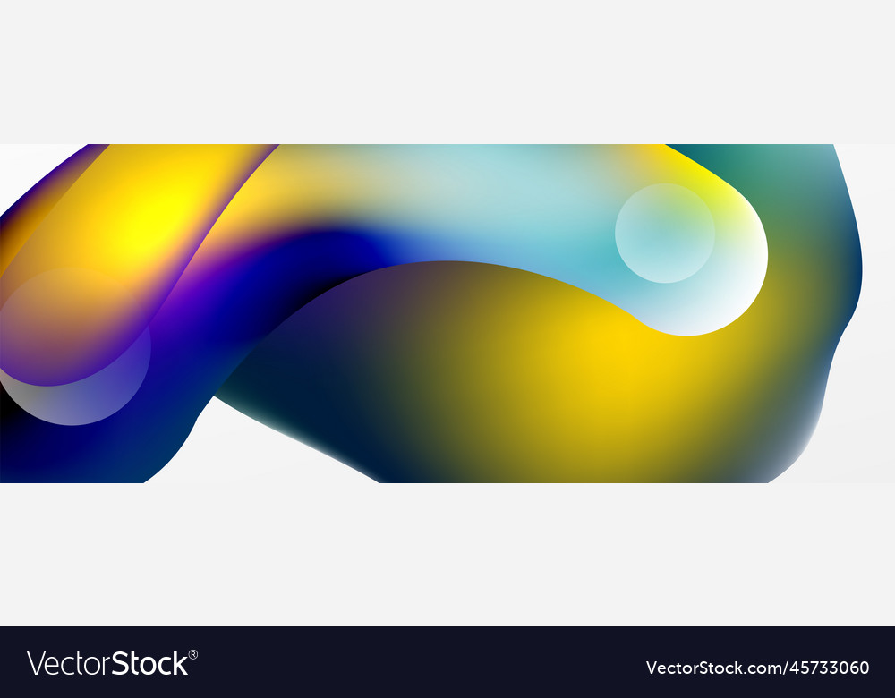 Fluid Abstract Background Liquid Color Gradients Vector Image