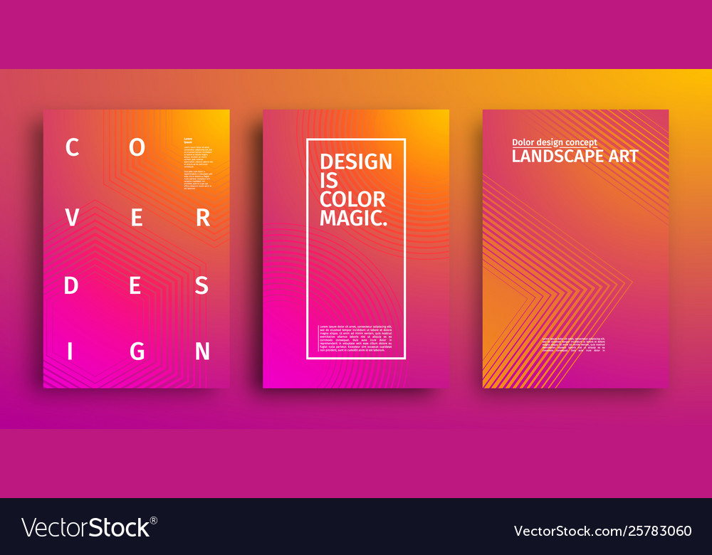 Geometric covers design future web pattern Vector Image