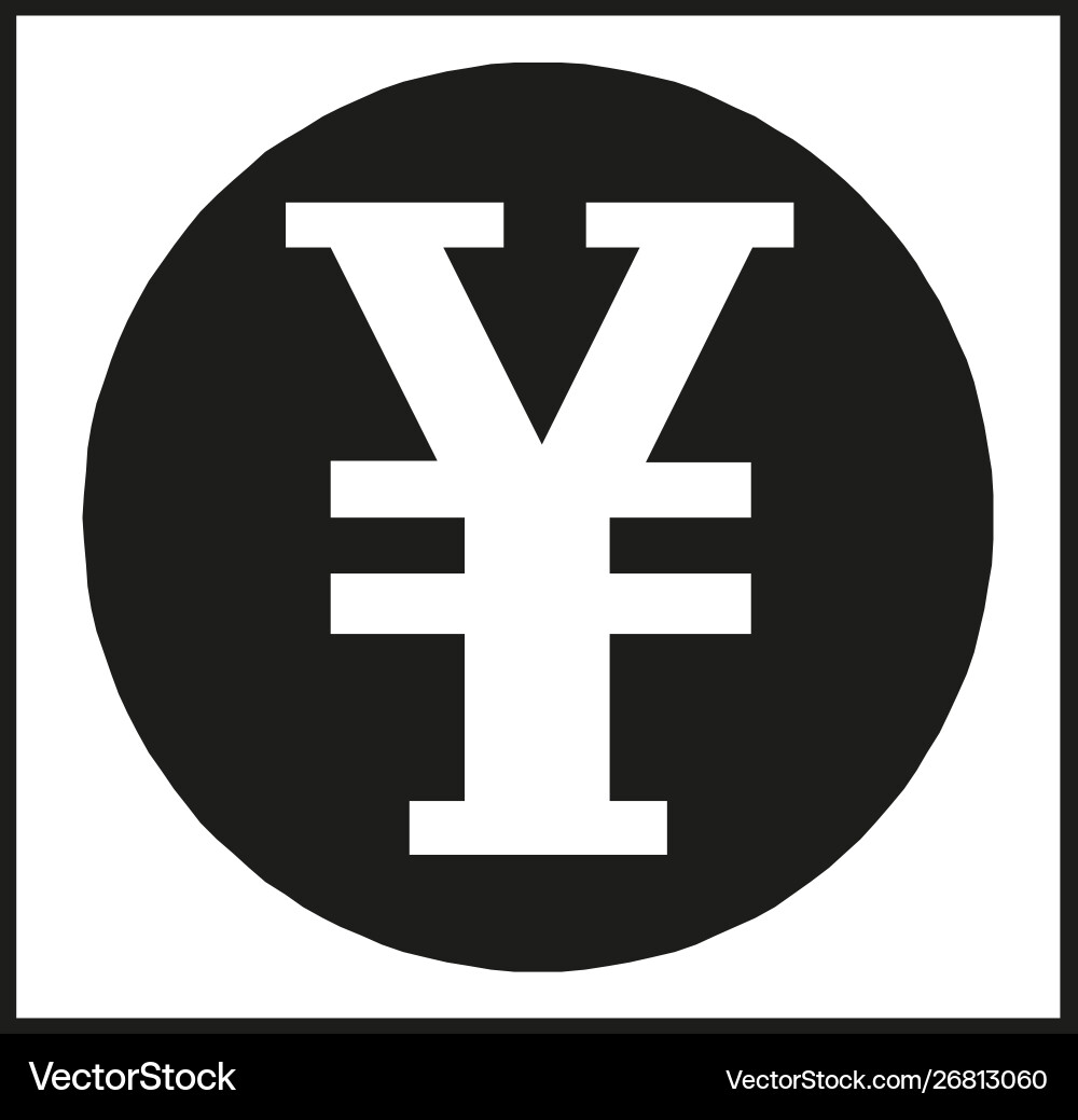 Jena money sign Royalty Free Vector Image - VectorStock