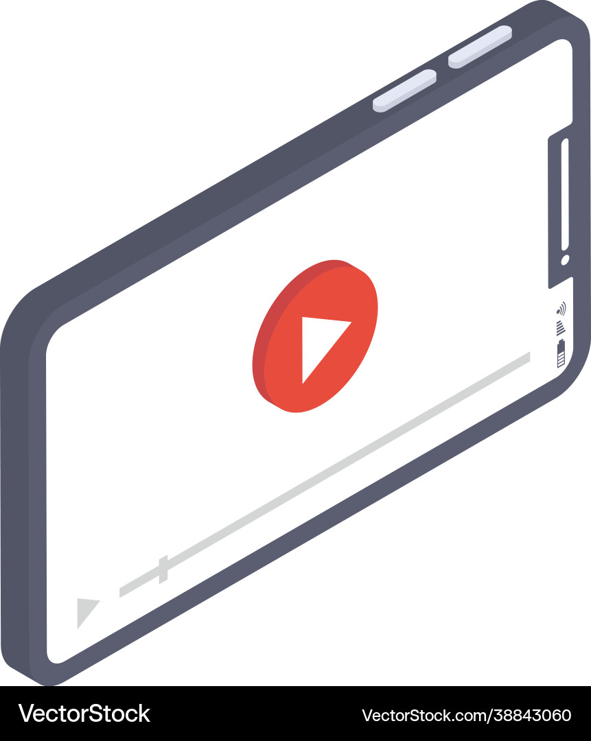 Mobile video Royalty Free Vector Image - VectorStock