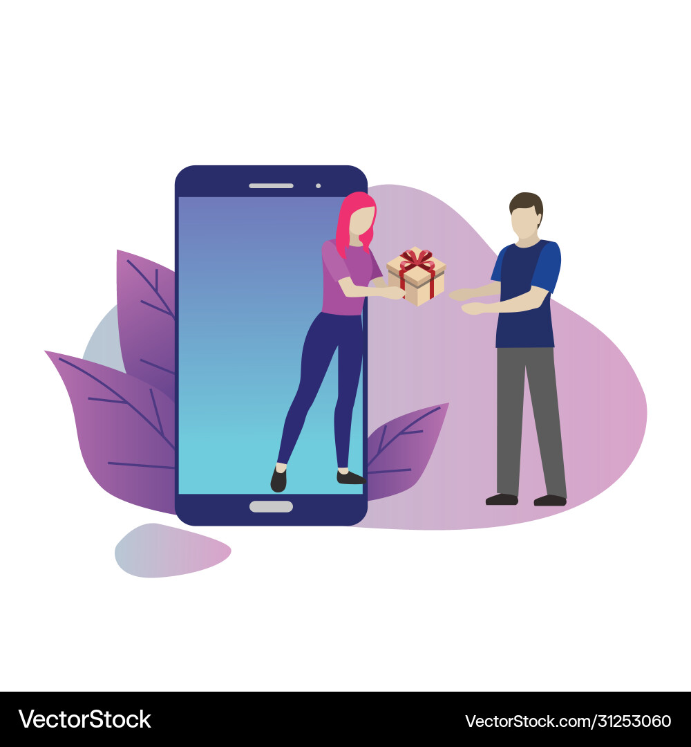 Online shopfront shopping and e-commerce Vector Image