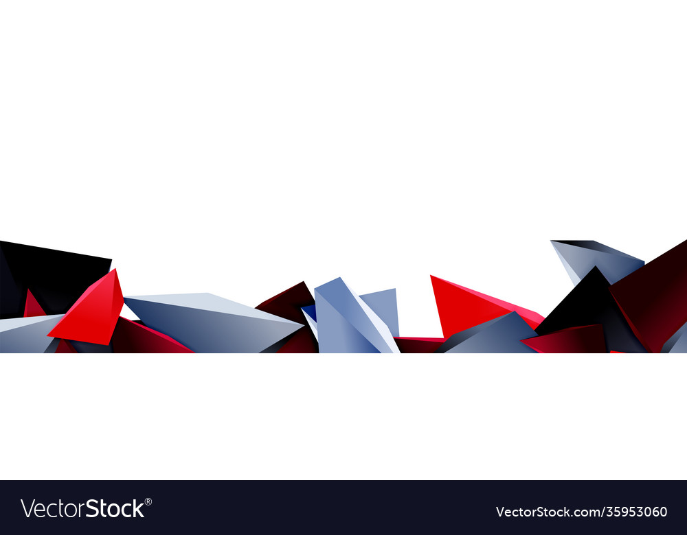 Triangle mosaic abstract background 3d triangular Vector Image