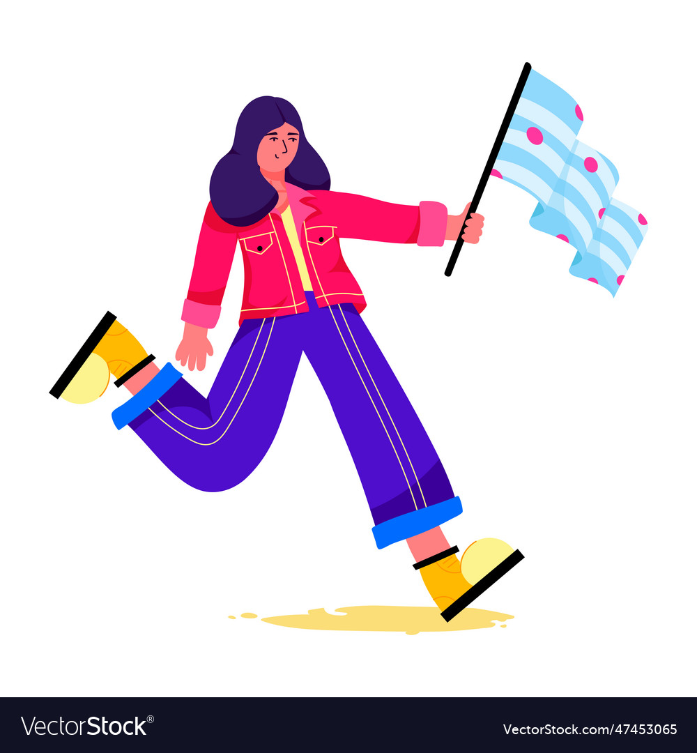Protest flag Royalty Free Vector Image - VectorStock